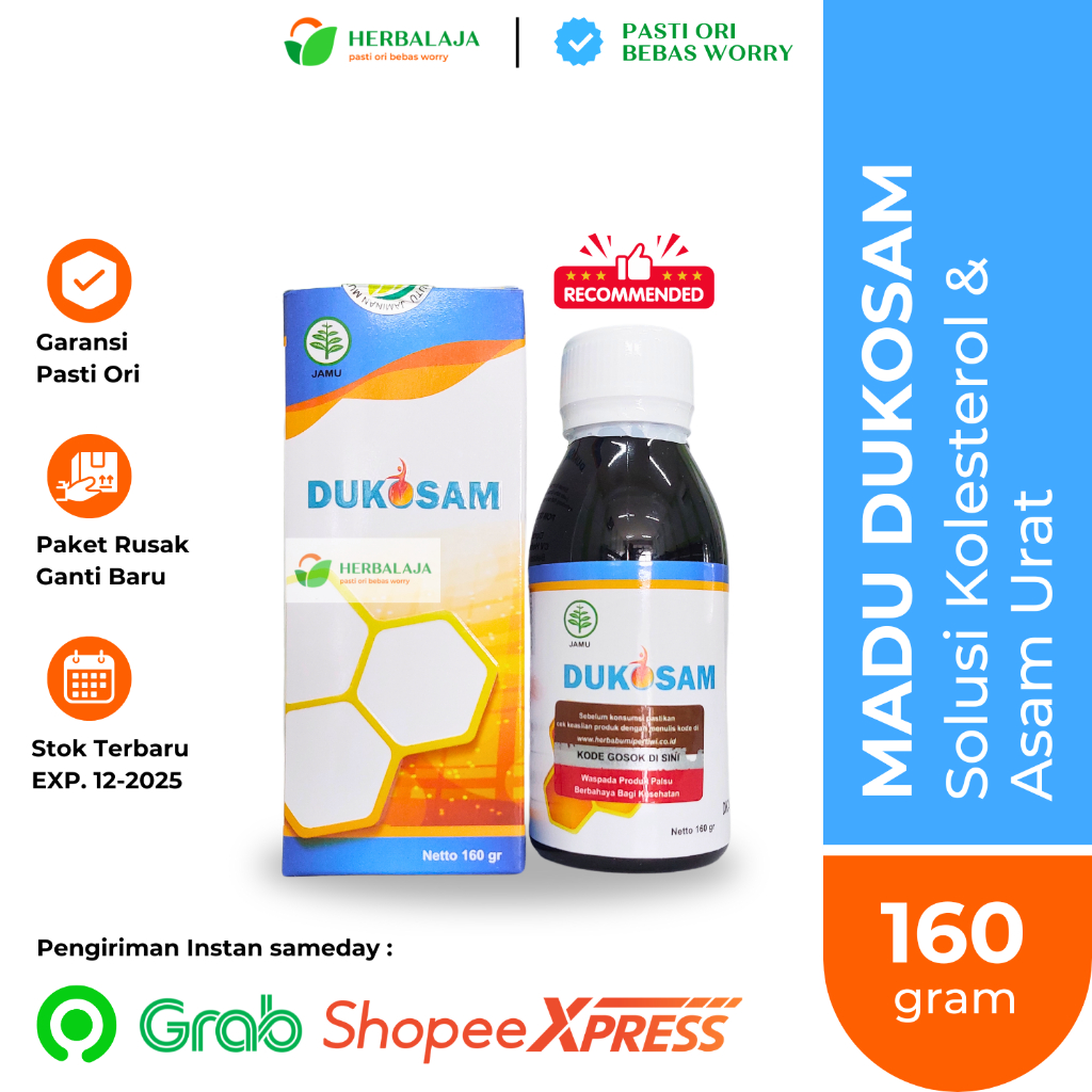 Jual madu dukosam herbal ori dukosam madu asam urat madu kolesterol ...