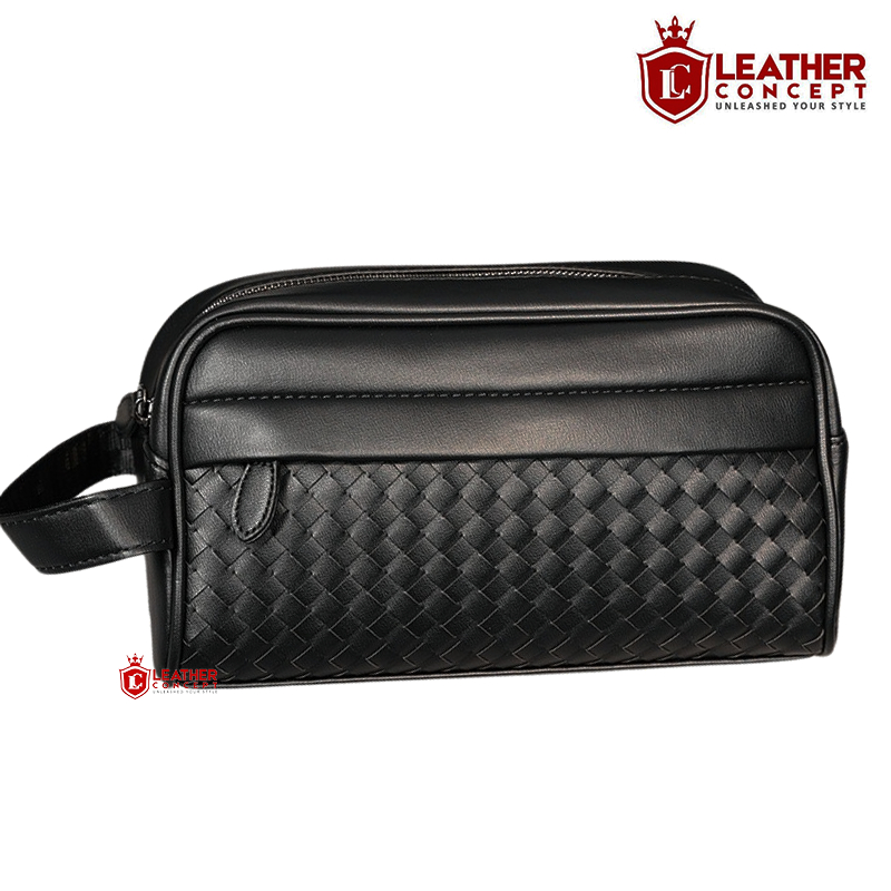 Jual Pouch Kulit Anyaman Tas Tangan Kulit Clutch Kulit Handbag Unisex ...
