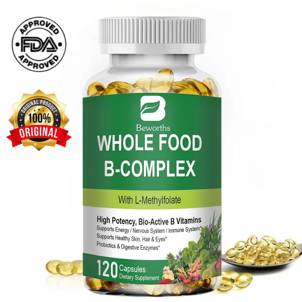 Jual BEWORTHS Vitamin B Complex Capsules B1, B2, B3, B5, B6, B7, B9 ...