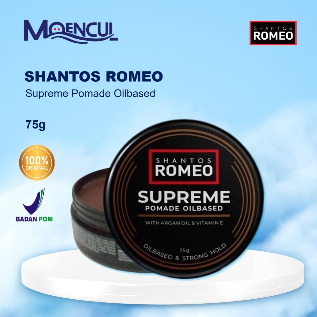 Jual SHANTOS Romeo Supreme Pomade 75gr Oil Based |Minyak Rambut / Gel ...