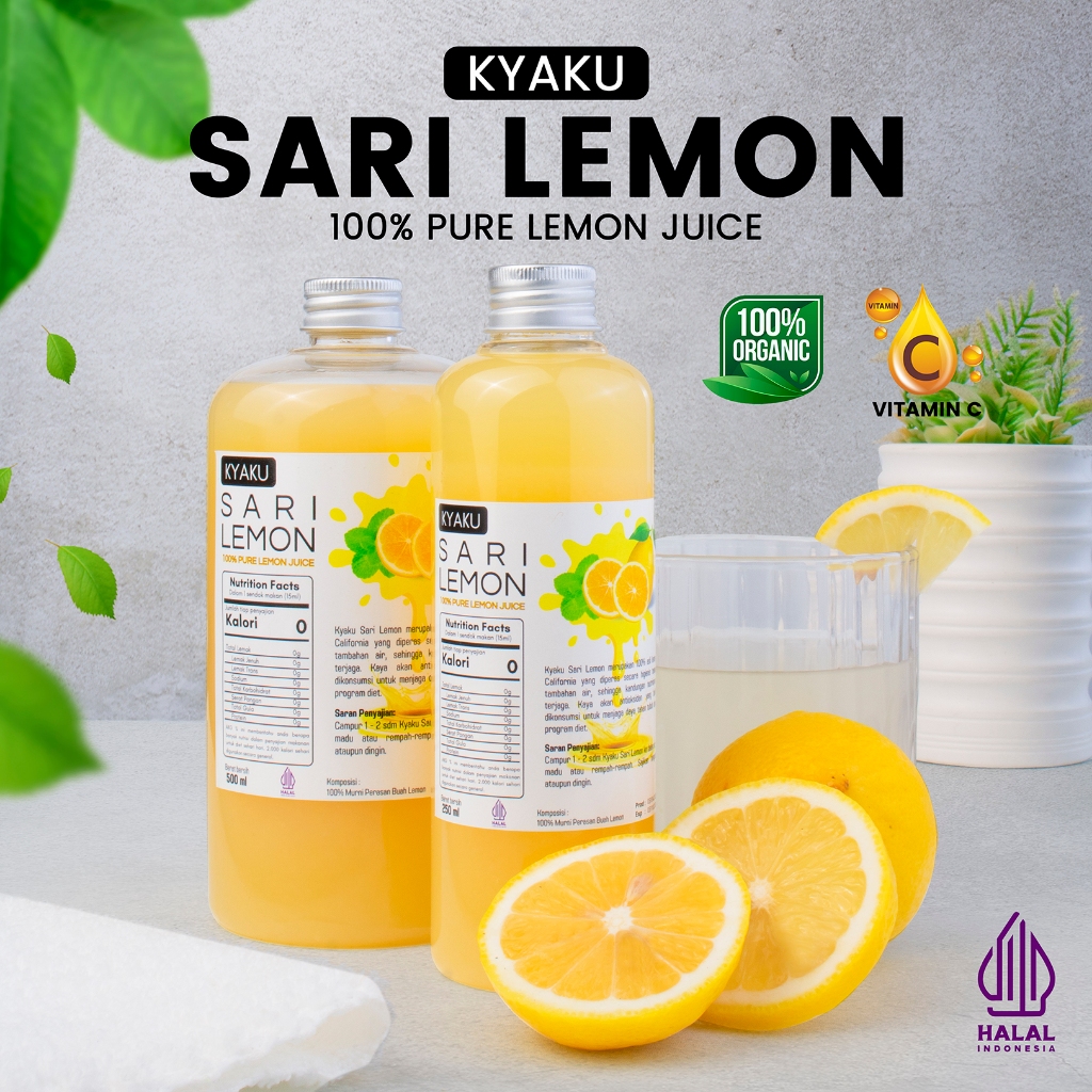 Jual Sari Lemon Asli Untuk Diet KYAKU Sari Lemon Murni Asli 100% ...