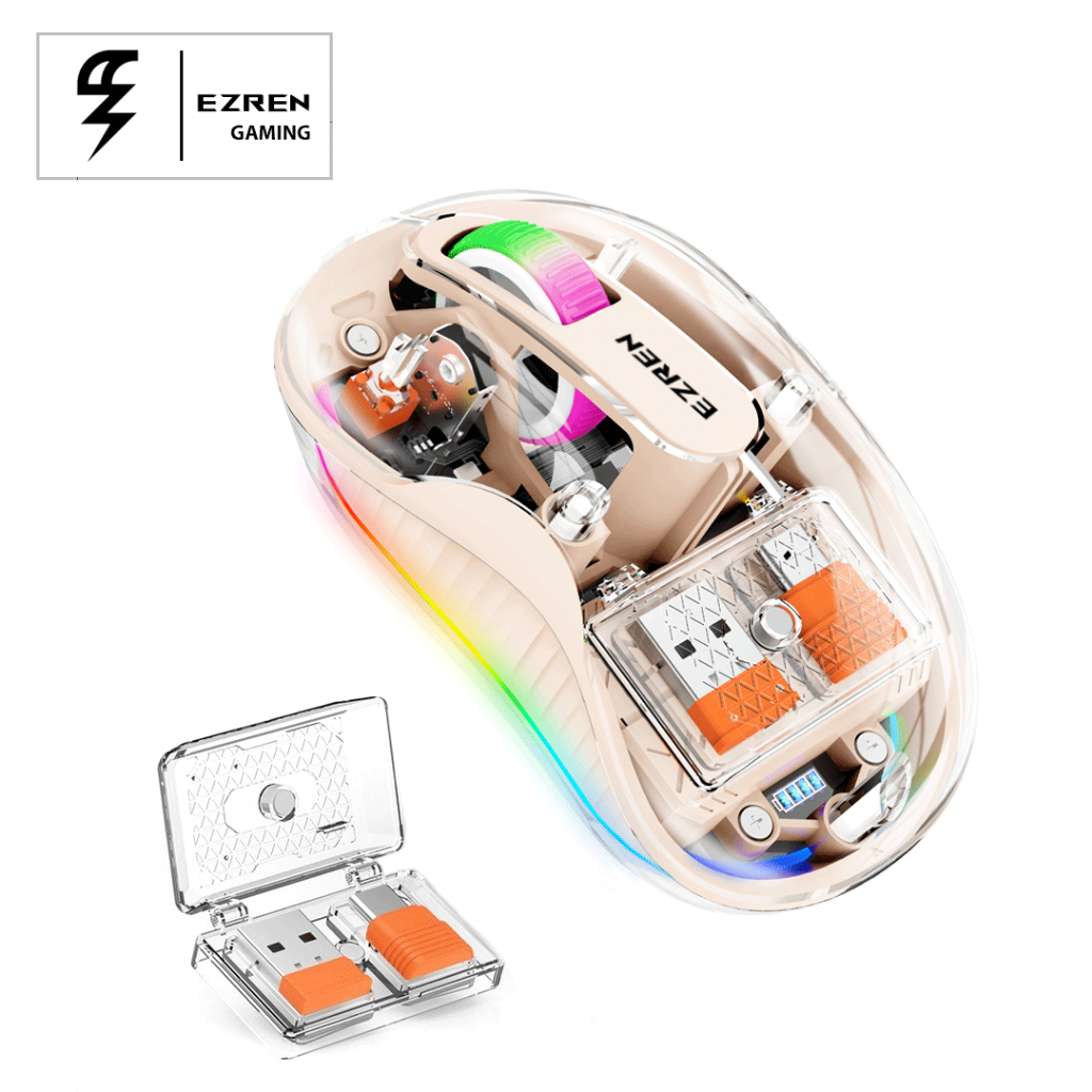 Jual Ezren M333 Wireless Bluetooth Tri-Mode Mouse Type-C Rechargeable ...