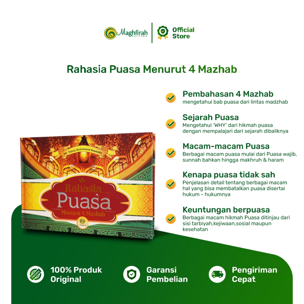 Jual Maghfirah Pustaka Rahasia Puasa Menurut 4 Mazhab Buku Fiqih ...