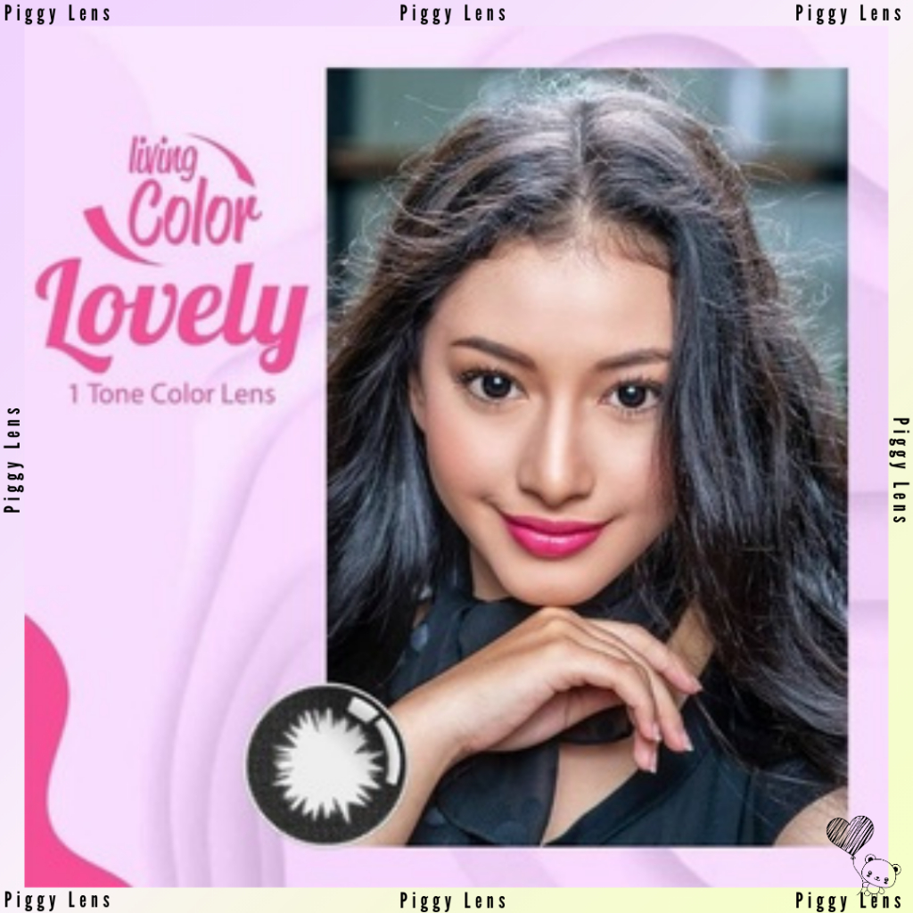 Jual SOFTLENS LIVING COLOR LOVELY 1 TONE BLACK & BROWN MINUS 0.50 SD 6. ...