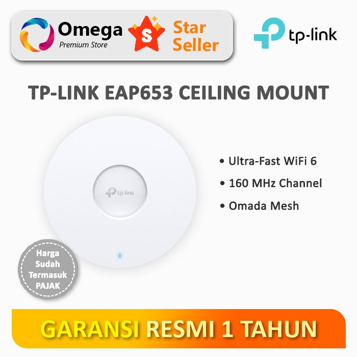 Jual TP-Link EAP653 AX3000 Ceiling Mount WiFi 6 Access Point | Shopee Indonesia