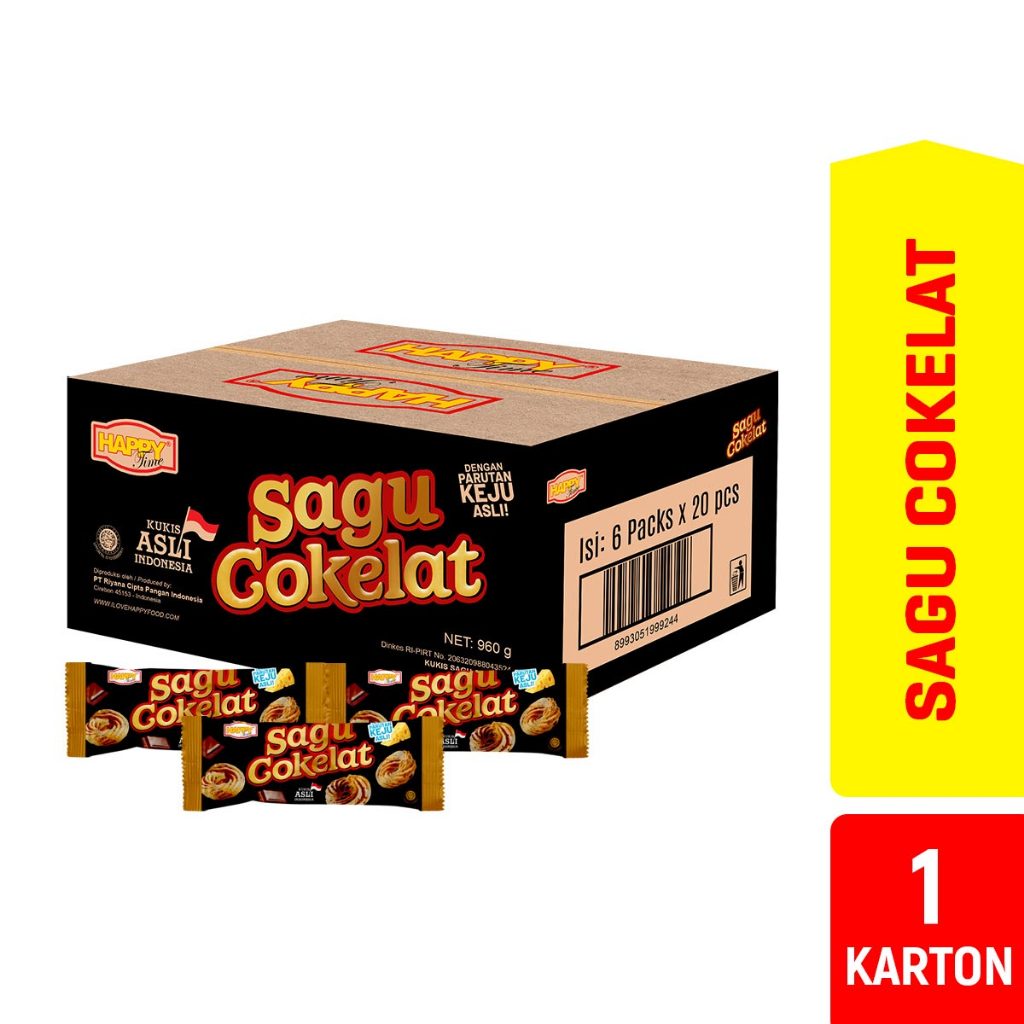 Jual Happy Time Kukis Sagu Cokelat (1 Karton isi 6 pack) | Shopee Indonesia
