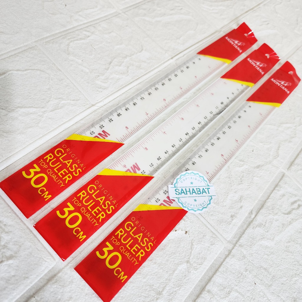 Jual PENGGARIS PLASTIK MONTANA 30 CM / RUREL TEBAL / MISTAR PLASTIK ...
