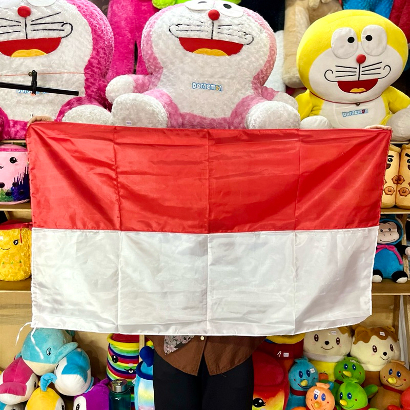 Jual Bendera merah putih 120 cm x 80 cm bendera indonesia satin putih ...