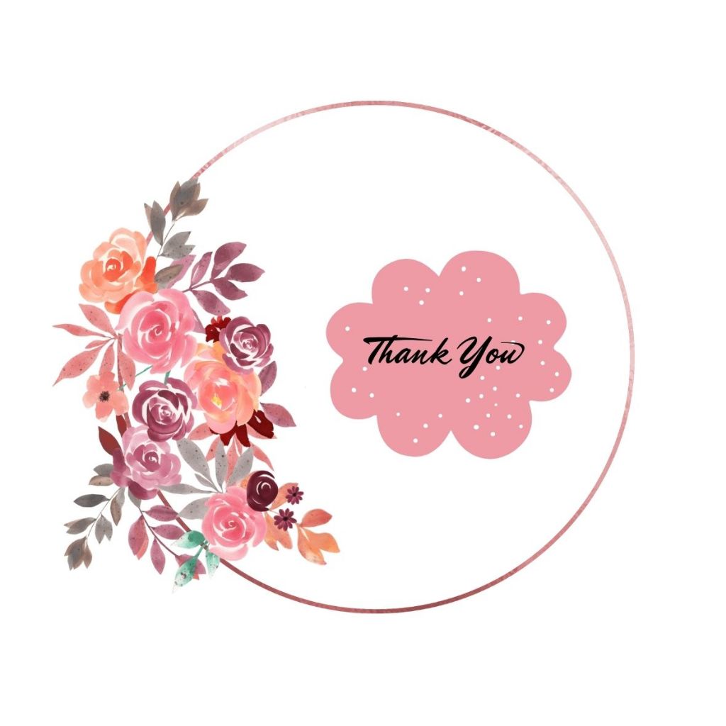 Jual STIKER THANK YOU / STIKER TERIMA KASIH POLOS | Shopee Indonesia