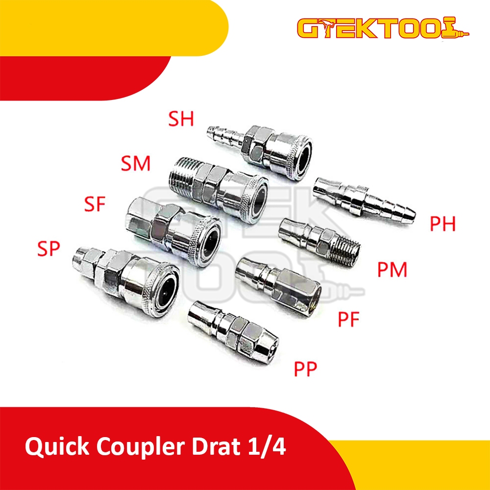 Jual Quick Coupler Compressor Connector SF SH SP SM PF PH PP PM Angin ...