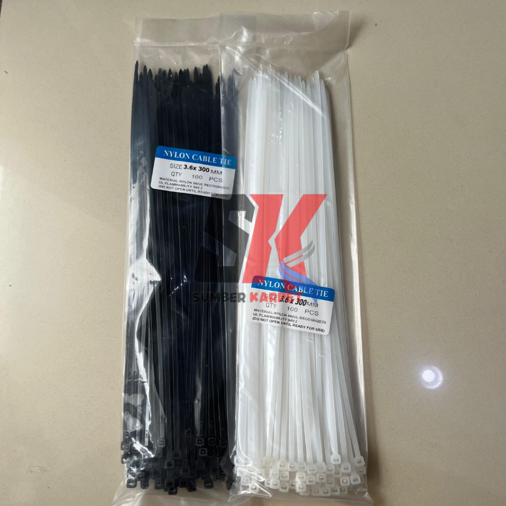 Jual SK Kabel Ties 3.6 x 300mm (30cm) isi 100 pcs | Shopee Indonesia