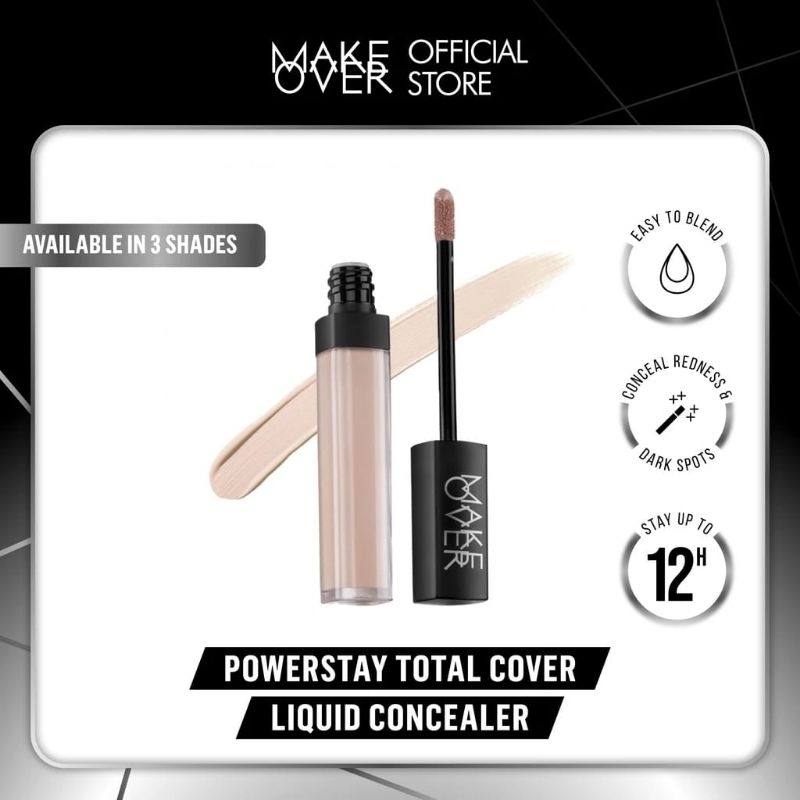 Jual [MAKEOVER] Powerstay Total Cover Liquid Concealer | Shopee Indonesia