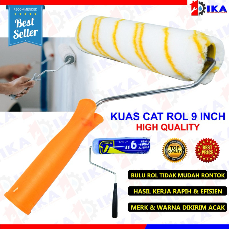 Jual Kuas rol non copot 9" Inch / kuas rol cat tembok besar 9 ...