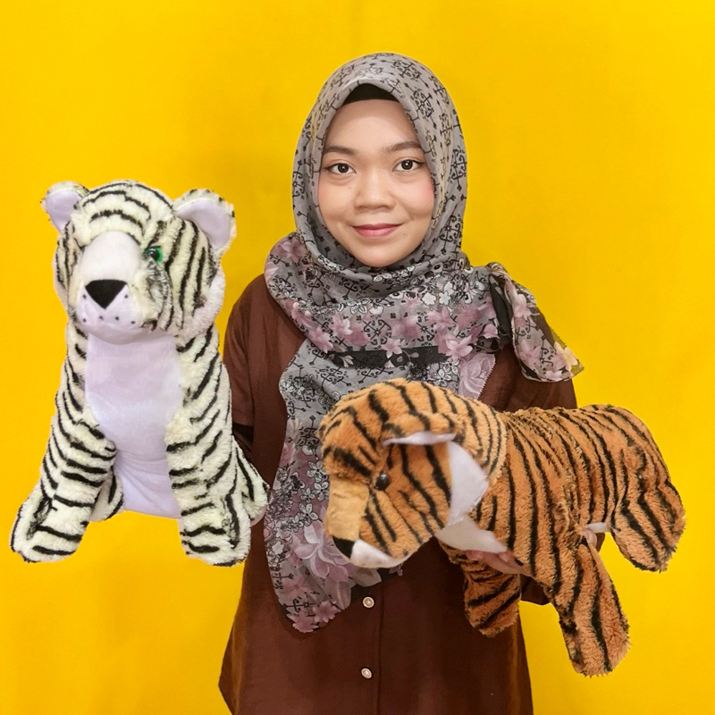 Jual Boneka Harimau putih orange macan tutul singa duduk korea import ...