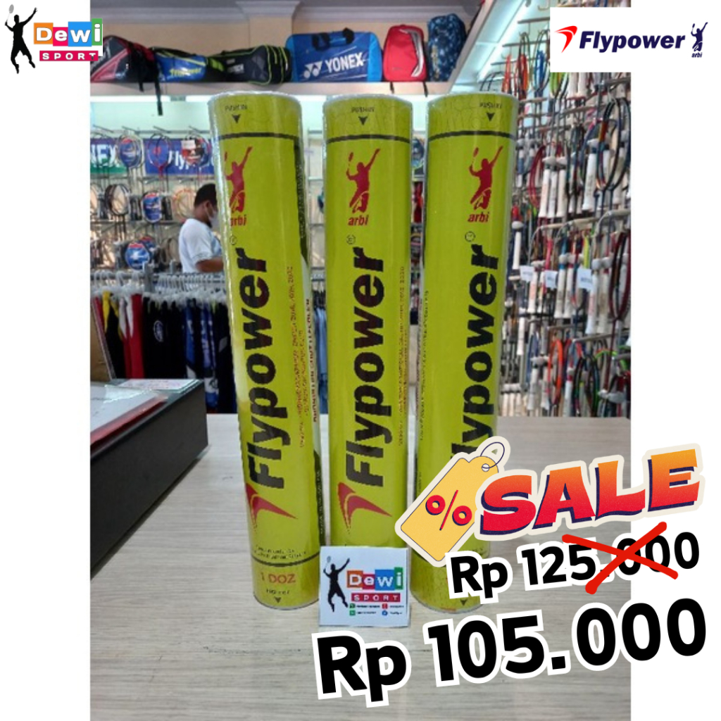 Jual Badminton SHUTTLECOCKS FLYPOWER COCK KUNING | Shopee Indonesia
