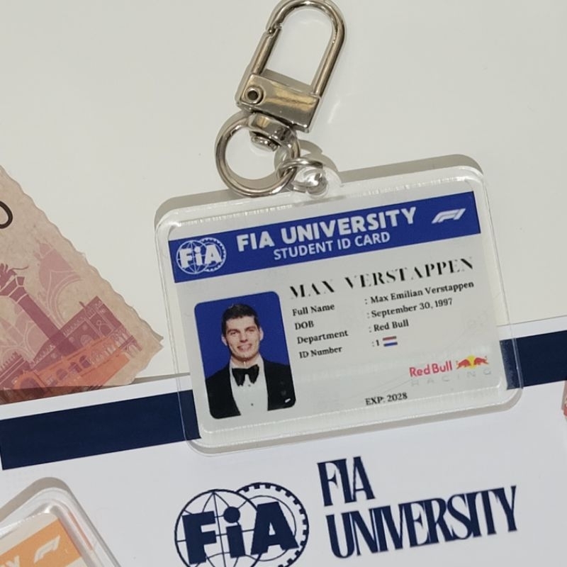 Jual Formula 1/F1 FIA UNIVERSITY Student ID Card Keychain | Shopee ...
