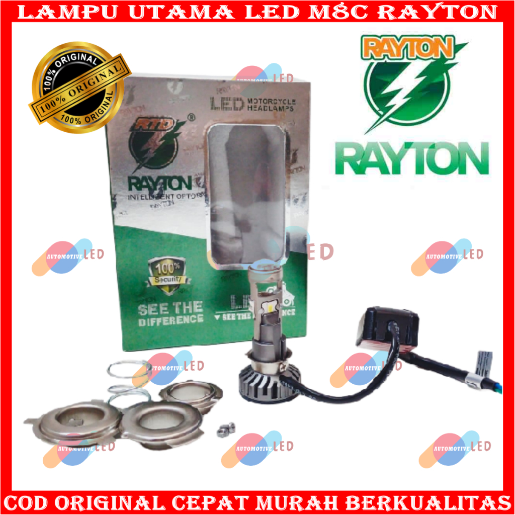 Jual ORIGINAL LAMPU UTAMA H6 M8C M9 RTD 35 WATT UNIVERSAL BILED RAYTON M8C 35 WATT LAMPU DEPAN ...