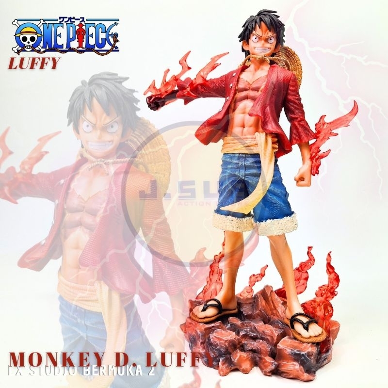 Jual Action Figure Luffy Statue Onepiece LX Studio Muka 2 | Shopee ...