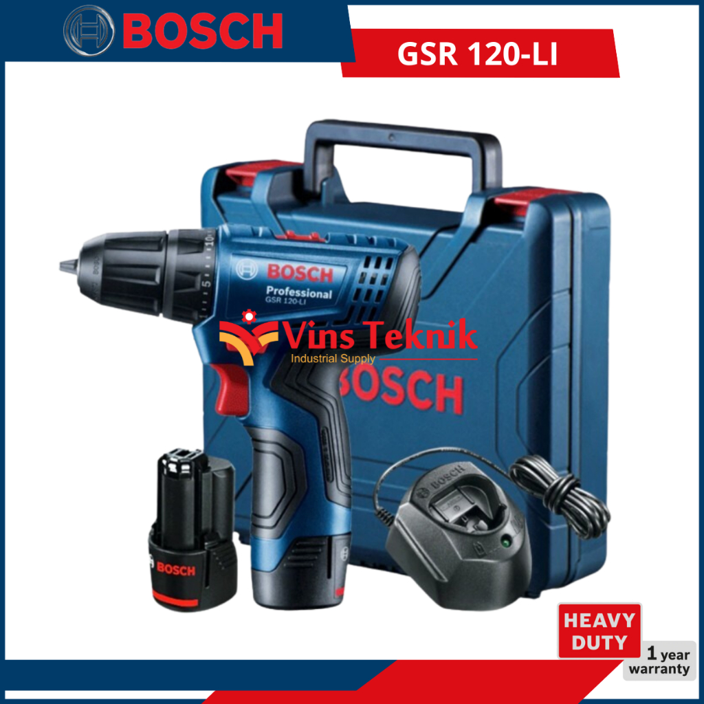 Jual Cordless Impact Drill Mesin Bor Obeng 12V BOSCH GSR120-Li GSR 120 ...