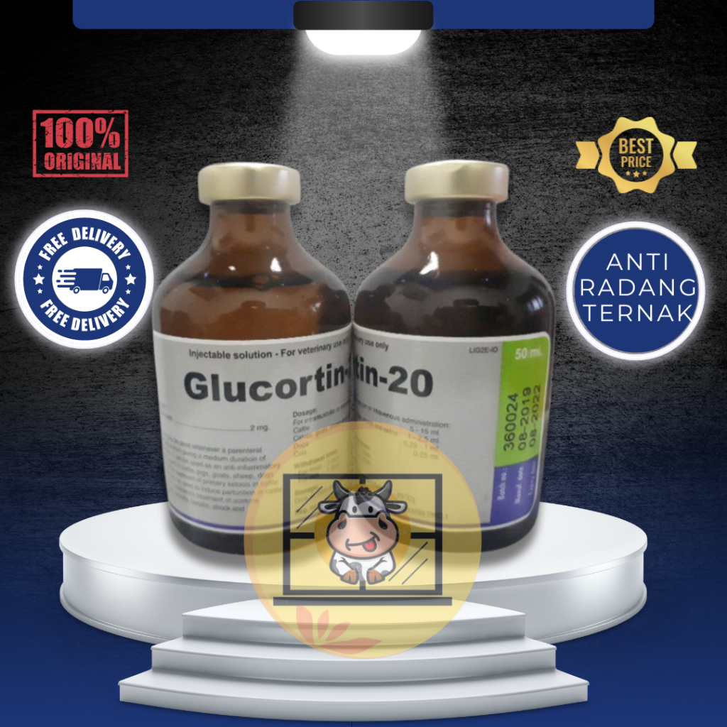 Jual Glucortin-20 50 ml - Analgesik, Anti piretik dan Anti inflamasi Untuk Ternak | Shopee Indonesia