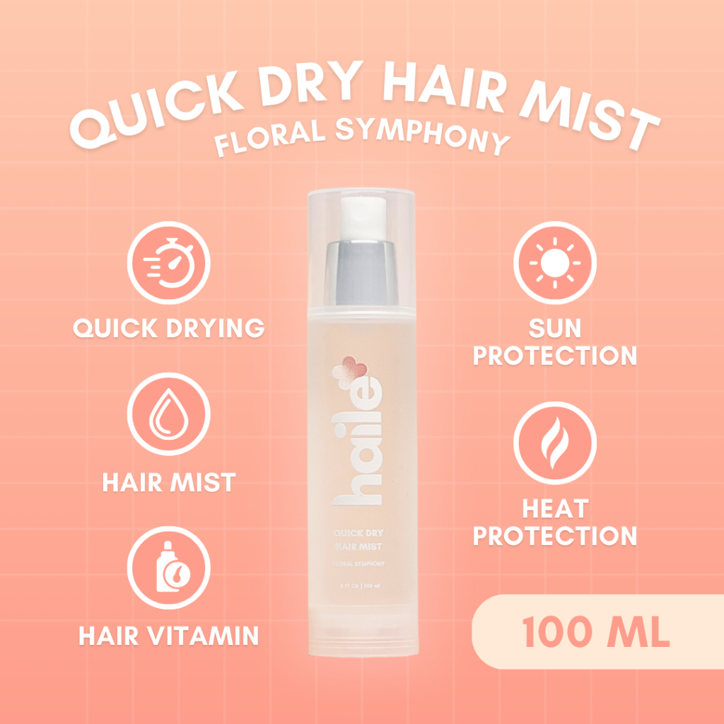 Jual Quick Dry Hair Mist by HAILE 5 in 1 Hair Spray - Quick Drying ...