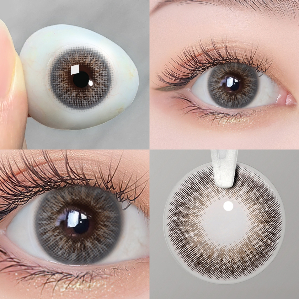 Jual J63 Softlens Abu-Abu 14,5 MM Motif Natural Tanpa Ring / Softlens ...