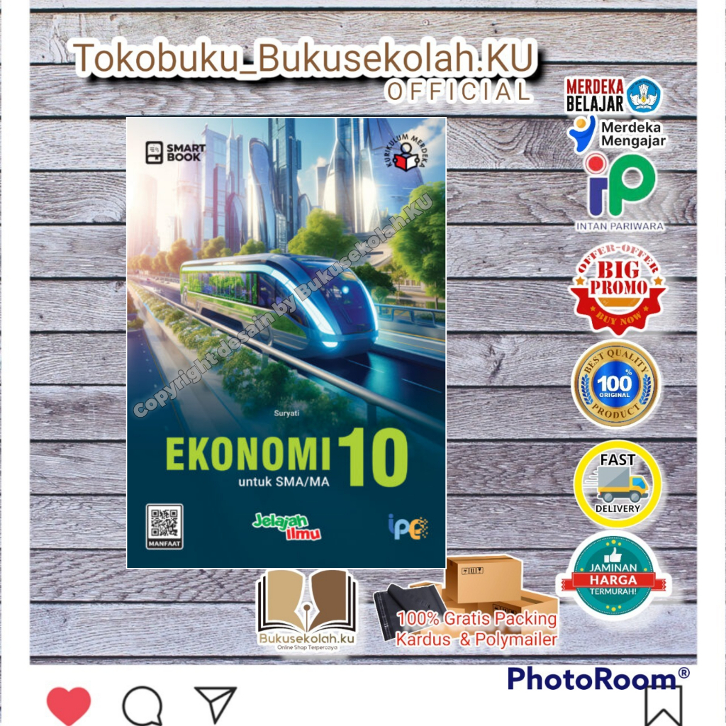 Jual diskon Smart Book - EKONOMI Kelas 10 SMA/MA/SMK/MAK Kurikulum Merdeka 2024 INTAN PARIWARA ...
