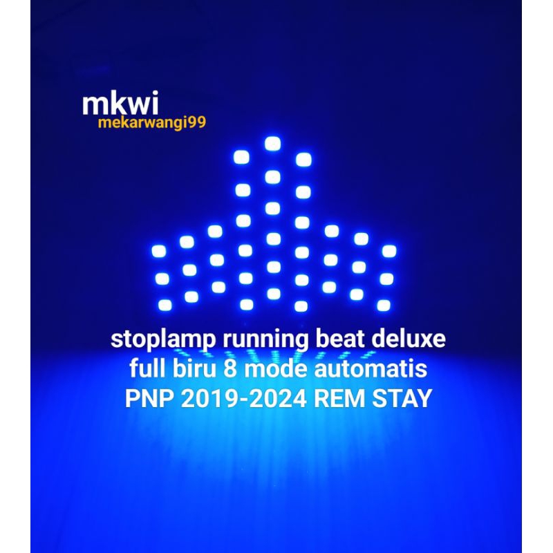Jual stoplamp running beat deluxe beat ECO beat street 8 mode automatis ...