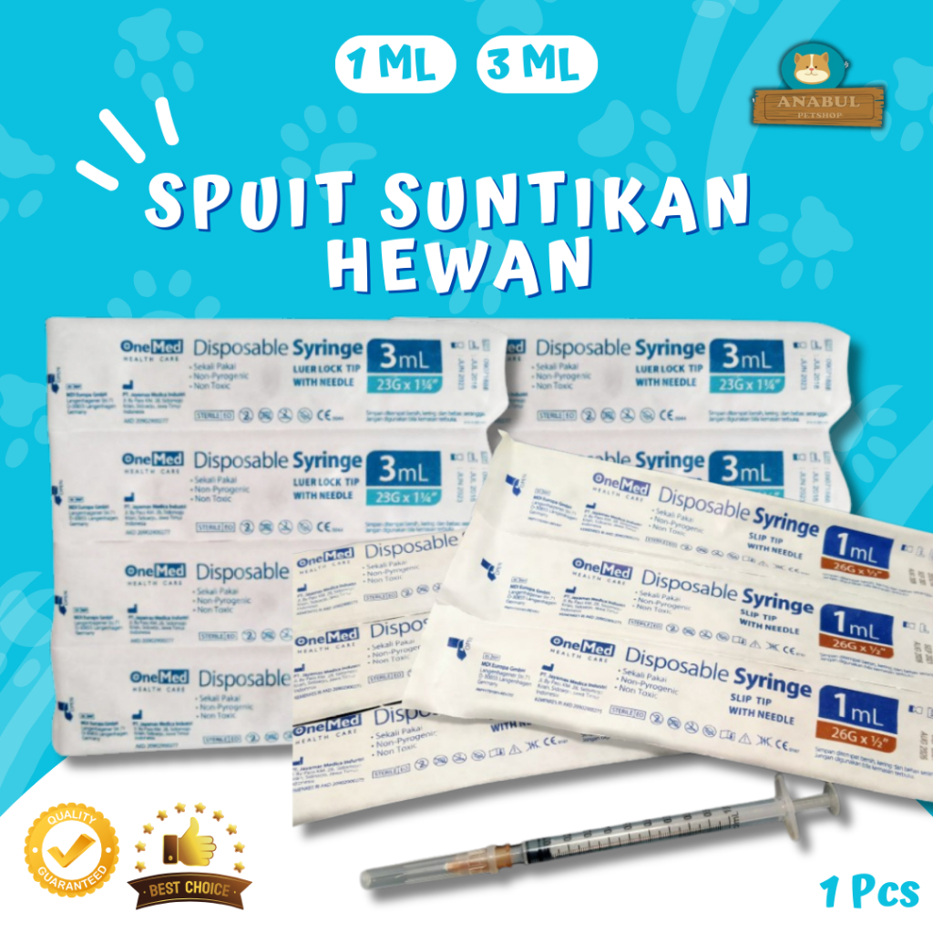 Jual SPET Kucing Suntikan 1ml / 3ml Spuit Pelontar Alat Bantu Minum ...