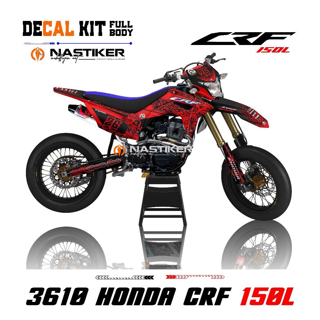 Jual Decal CRF 150L fulbody batik dayak - stiker decal crf150l batik ...