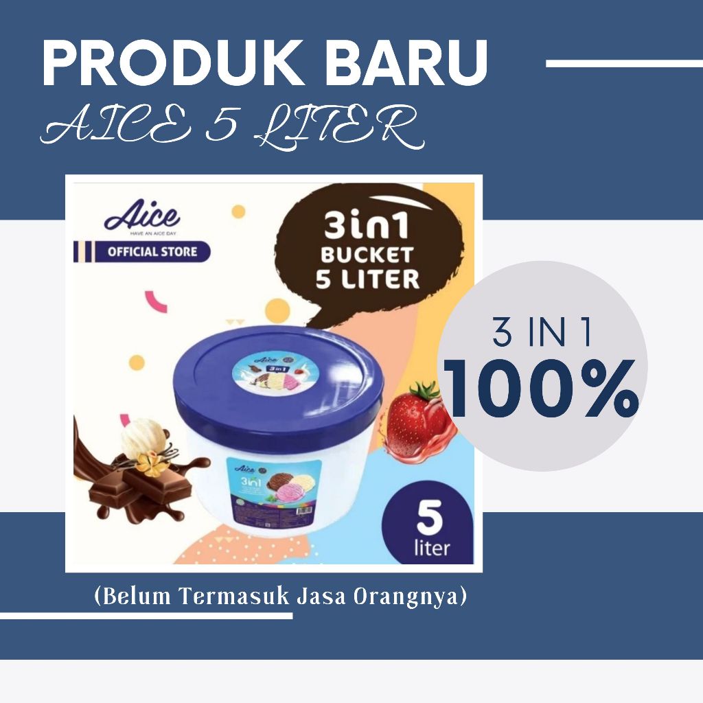 Jual Paket Es krim Acara/Event/Hajatan/Wedding/Khitanan/Aqiqah/Es krim AICE 5 liter/Ice Cream ...