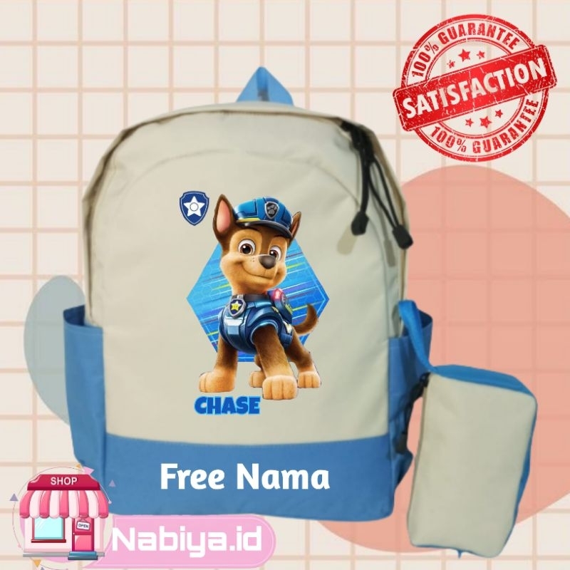 Jual TAS RANSEL PAW PATROL CHASE BACKPACK ANAK SEKOLAH CUSTOM GAMBAR ...