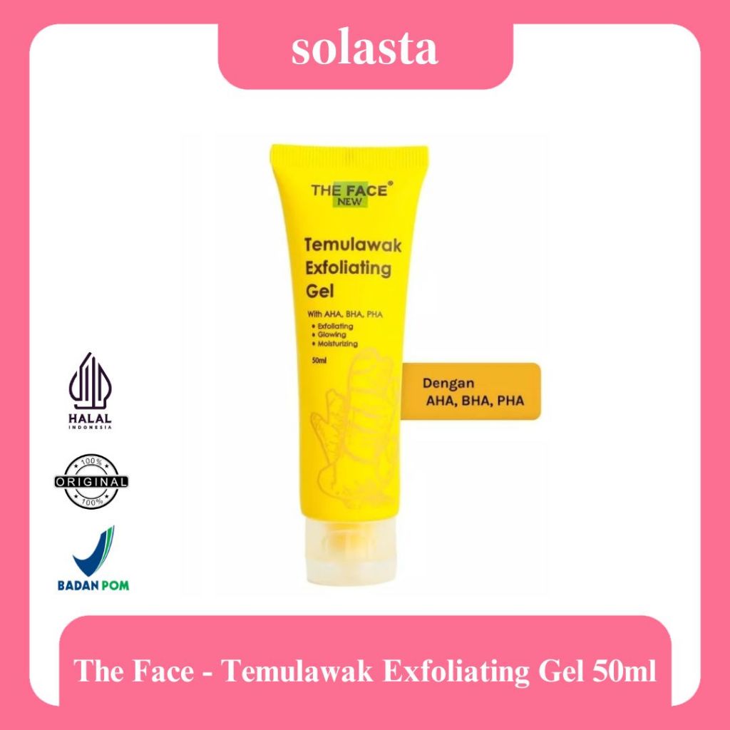 Jual Solasta - THE FACE TEMULAWAK EXFOLIATING GEL 50ML | Shopee Indonesia
