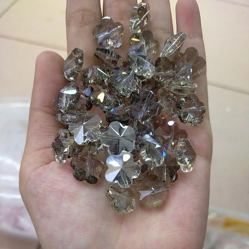 Jual DIY//KRISTAL SWA BUNGA LUBANG TEMBUS/LUSIN | Shopee Indonesia