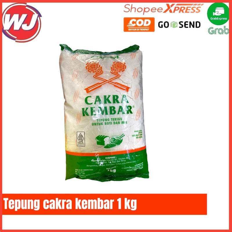 Jual tepung cakra kembar 1 kg | Shopee Indonesia