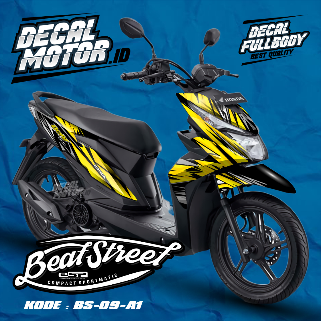 Jual Decal Beat Street Old Full Body -Stiker Honda Beat Street 2016 ...
