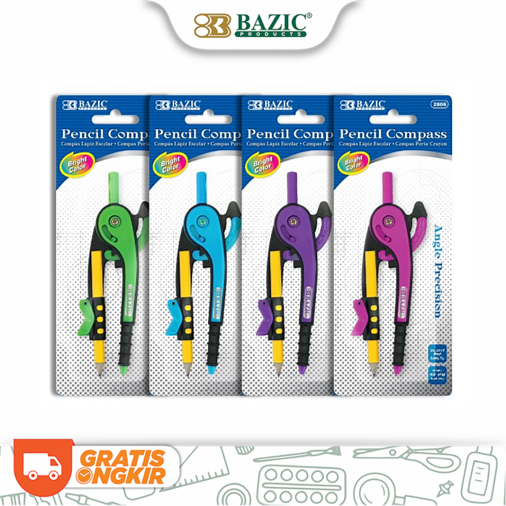 Jual Bazic Scale-Arm Compass w/ #2 Wood Pencil - Jangka | Shopee Indonesia