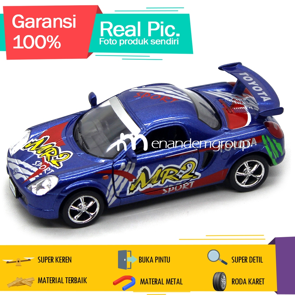 Jual Diecast Miniatur Mainan Mobil Balap Toyota MR2 Street Fighter Besi ...