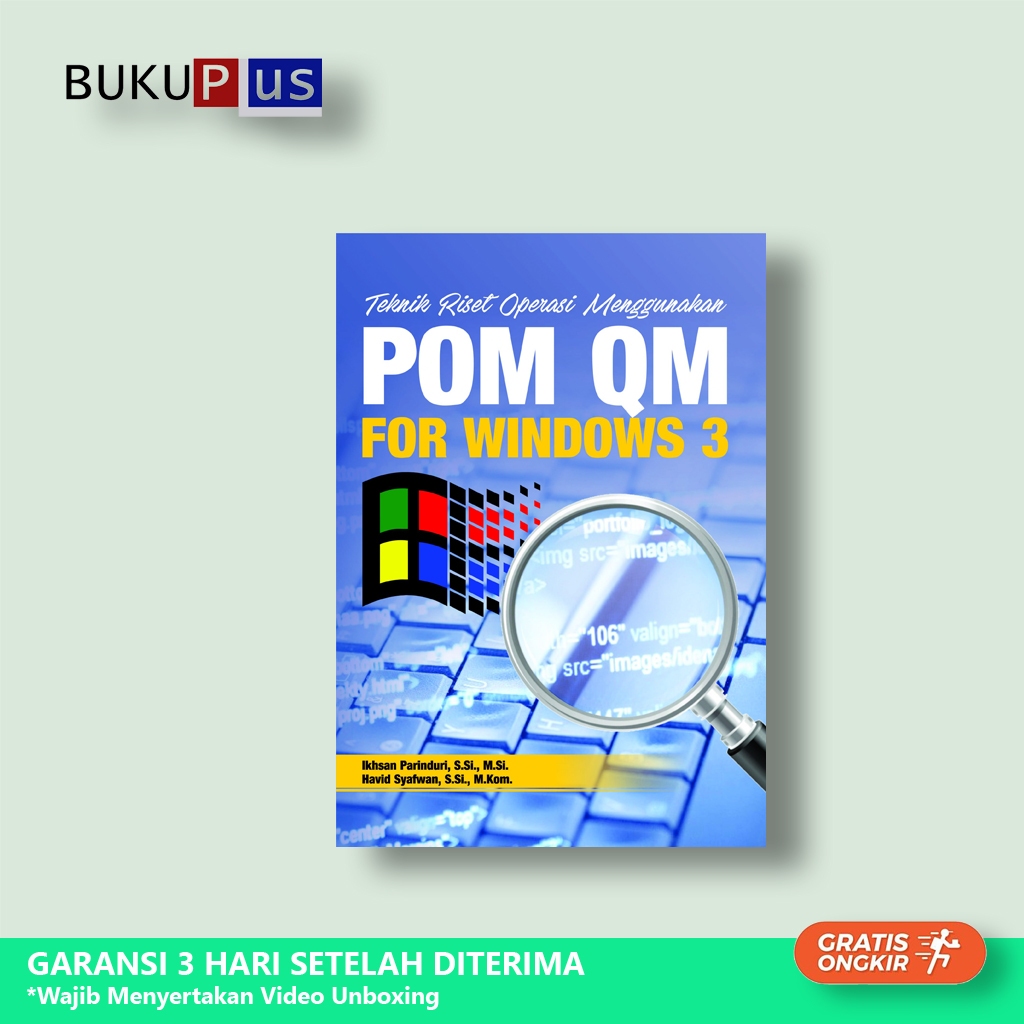 Jual Buku Teknik Riset Operasi Menggunakan POM QM For Windows 3 - Original | Shopee Indonesia