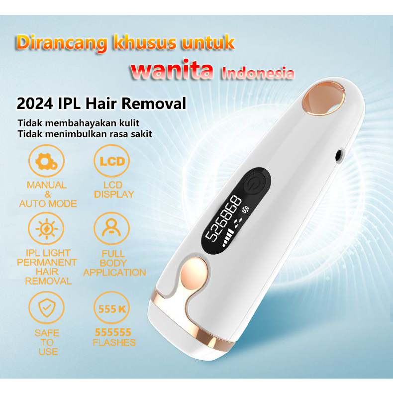 Jual IPL Laser Hair Removal Device, 5 Levels 500000 Flashes Permanent ...