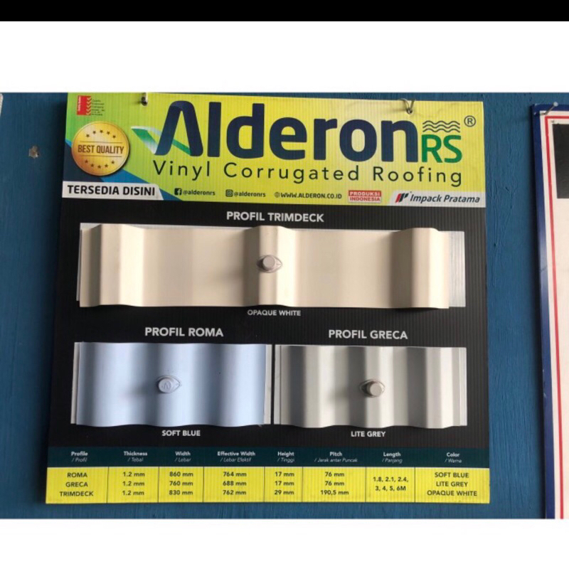 Jual Alderon Rs Single Layer Lebar 1 Meter Pengiriman Jabodetabek Harga