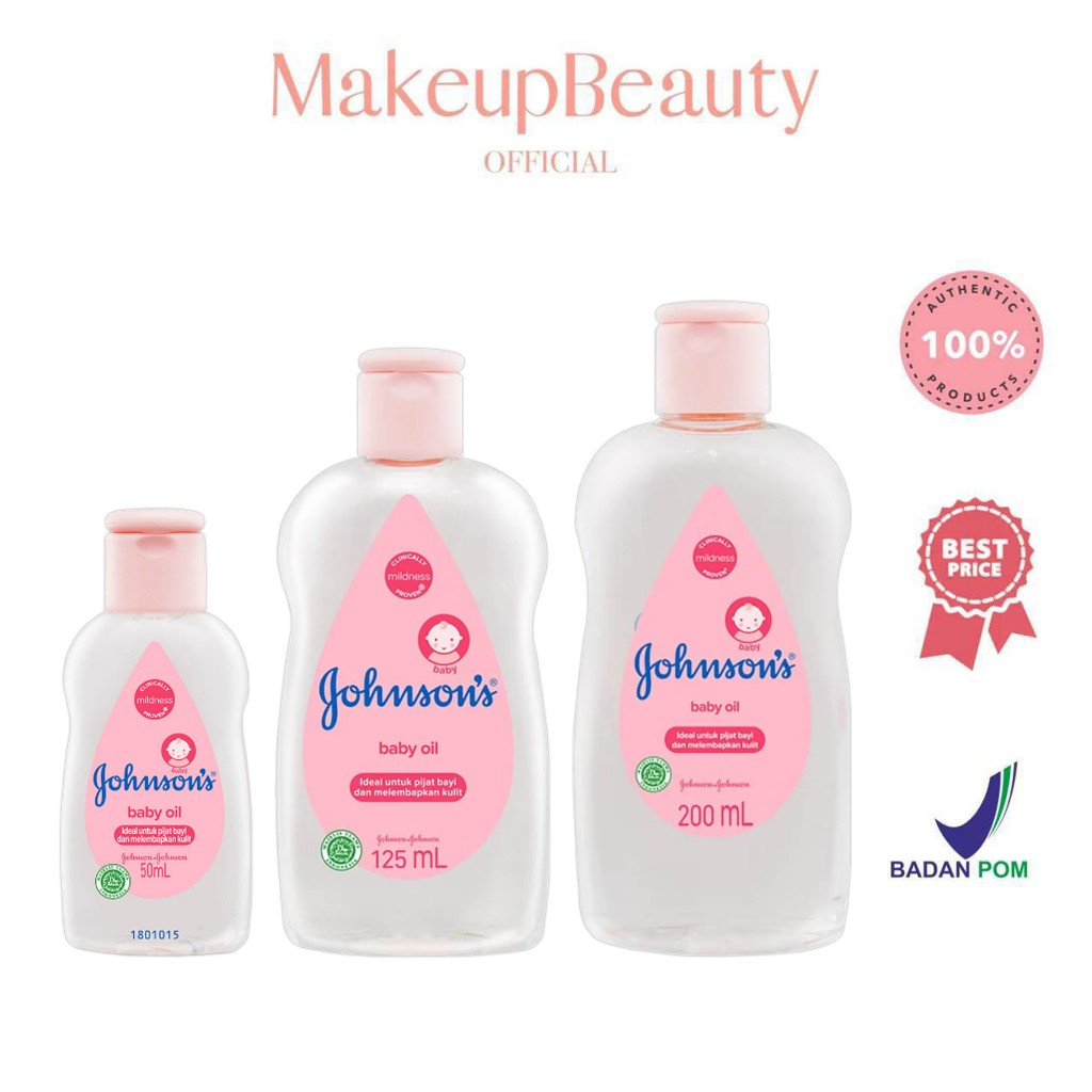Jual JOHNSON'S Baby Oil - 200ml | 125ml | 50ml | Shopee Indonesia