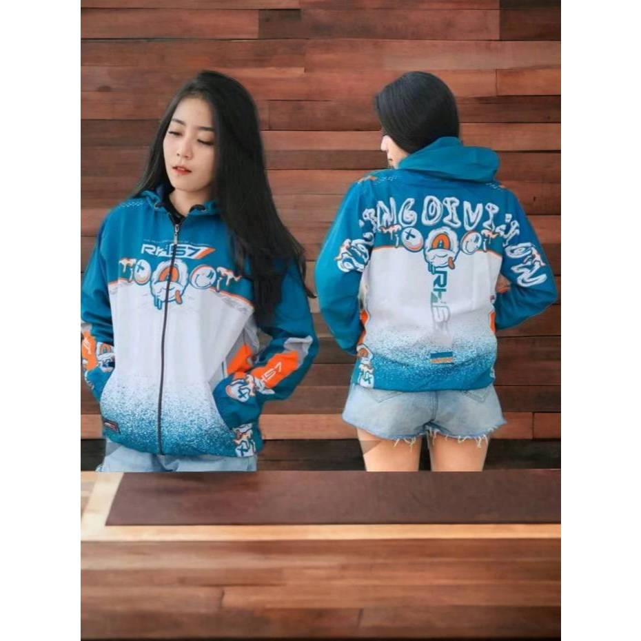 Jual Jaket Balap Racing Hell Jaket Running Rh57 Motif Smiley Untuk Dewasa Pria Wanita/jaket Rh57 ...