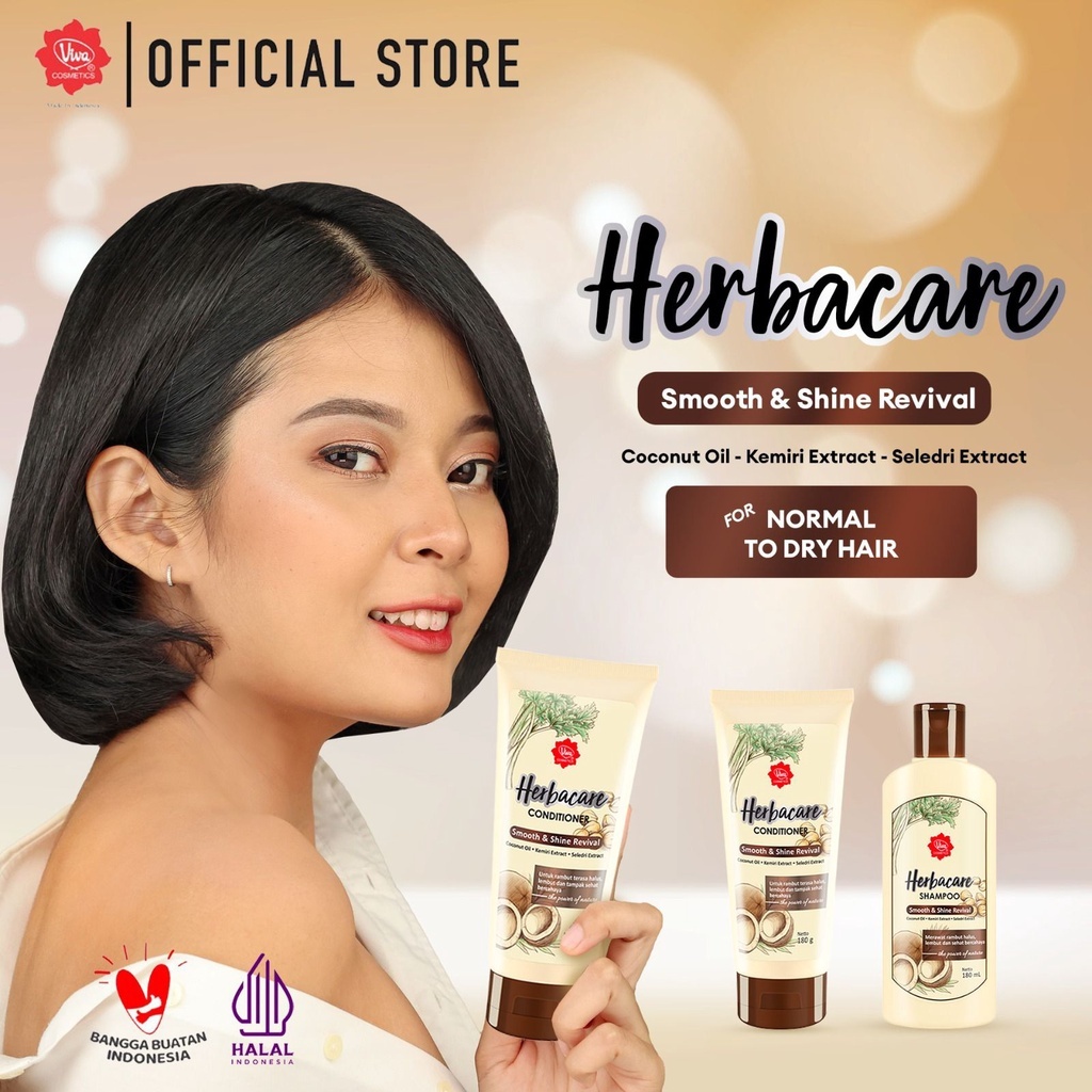 Jual VIVA Herbacare Shampoo | Conditioner | Perawatan Rambut Rontok ...