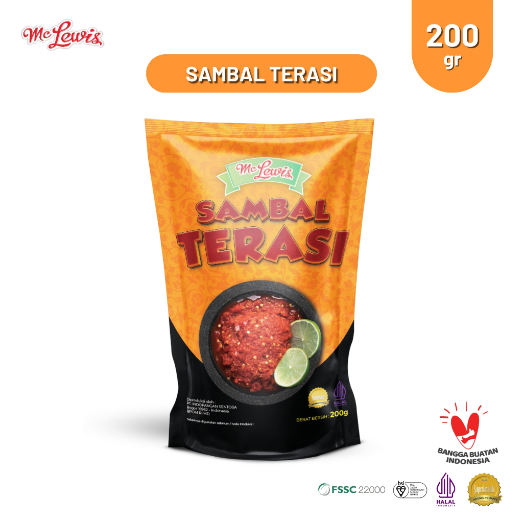 Jual McLewis Sambal Terasi 200 gr | Shopee Indonesia