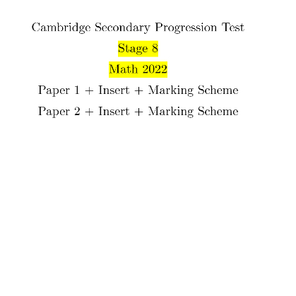 Jual Cambridge Primary Progression Stage 8 Math Tahun 2022 | Shopee ...