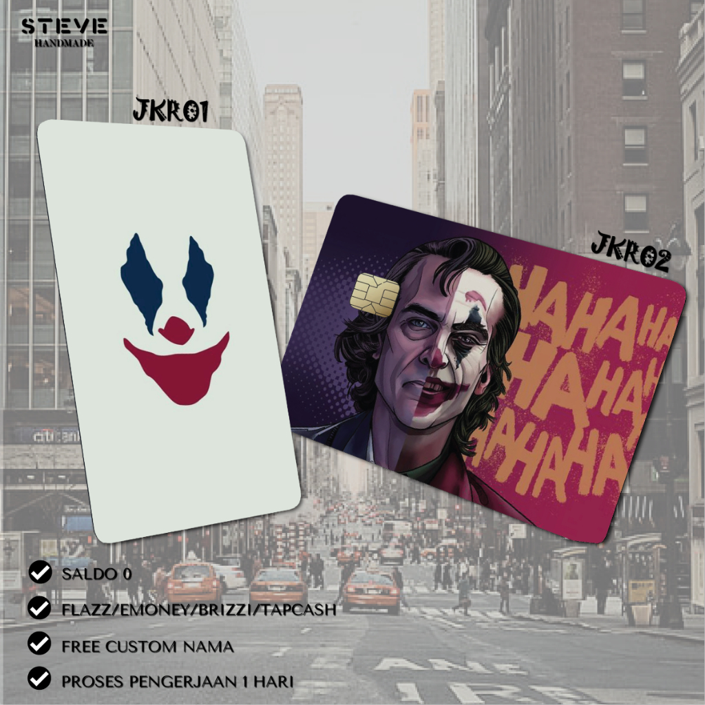 Jual Flazz Gen 2 Emoney Brizzi Tapcash Joker Custom Nama UV Print | Shopee Indonesia