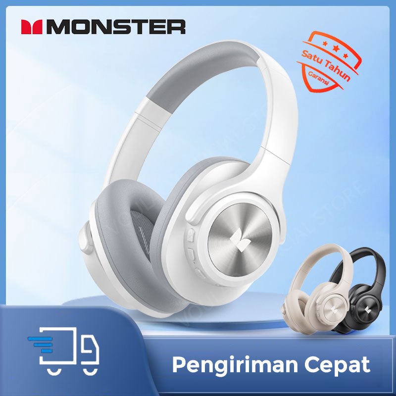 Jual 100% ORI Monster MISSION 200 Headphone Bluetooth Wireless Headset ...
