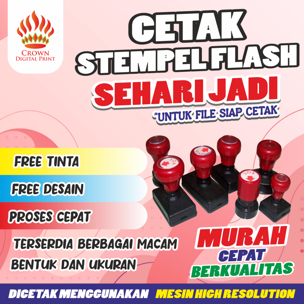 Jual Cetak Stempel Otomatis I Stempel Flash Murah I FREE TINTA 10 ML | Shopee Indonesia