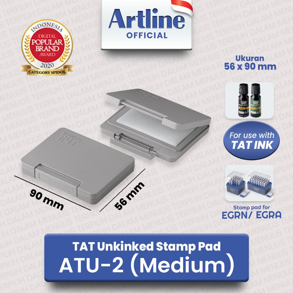 Jual TAT Uninked Stamp Pad ATU 2 / ATU-2 Medium Stamppad for EGRA EGRN ...